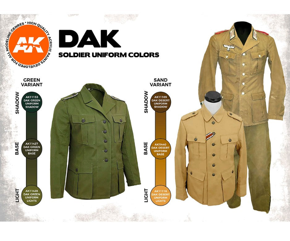 AK INTERACTIVE DAK Soldiers Uniforms Colors