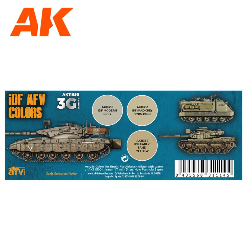 AK INTERACTIVE Colores IDF para AFVs
