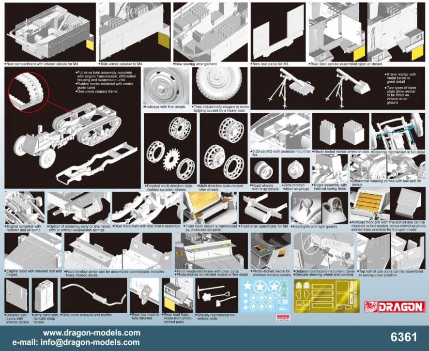 DRAGON (1/35) M4 Half-Track 81mm Mortar Carrier