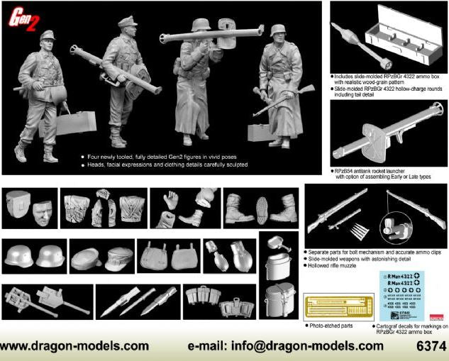 DRAGON (1/35) Panzerschreck Teams 1944-45