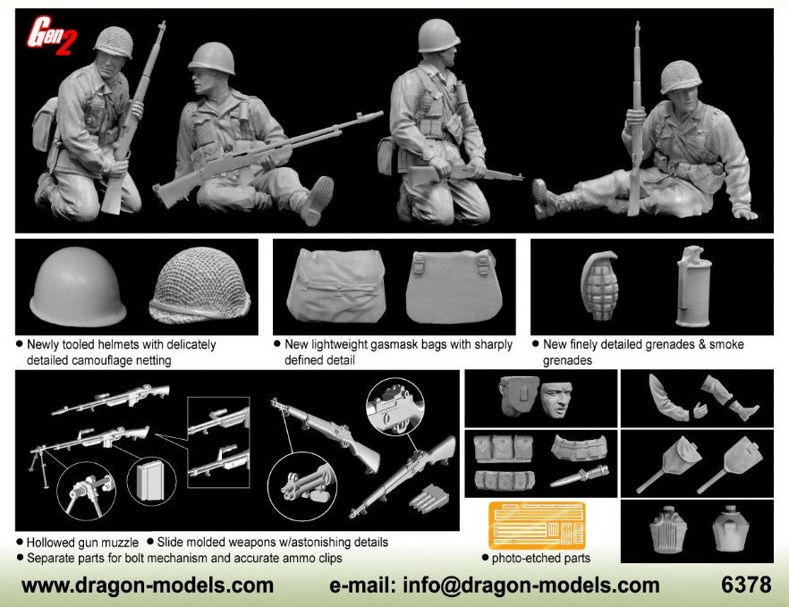 DRAGON (1/35) U.S. Army Tank Riders 1944-45