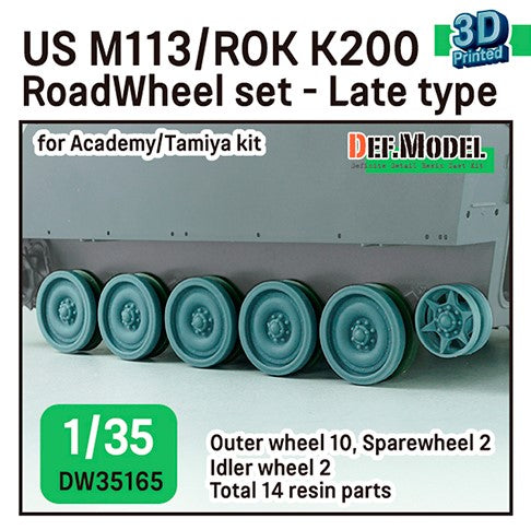 DEF MODEL (1/35) US M113/ROK K200 Road Wheel Set (Late)