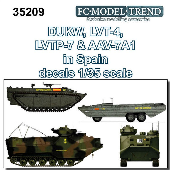 FC MODEL TREND (1/35) Calcas de Vehículos de Desembarco de la Marina E