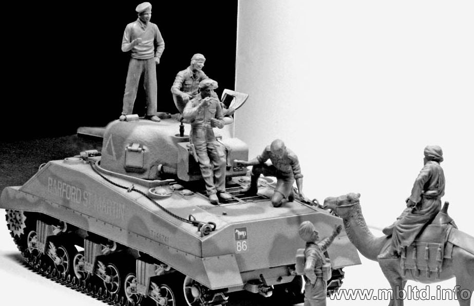 MASTER BOX (1/35) Commonwealth AFV Crew (North Africa 1942-1943)