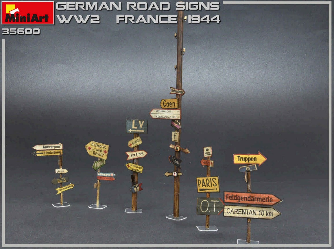 MINIART (1/35) German Road Signs WW2 - France 1944
