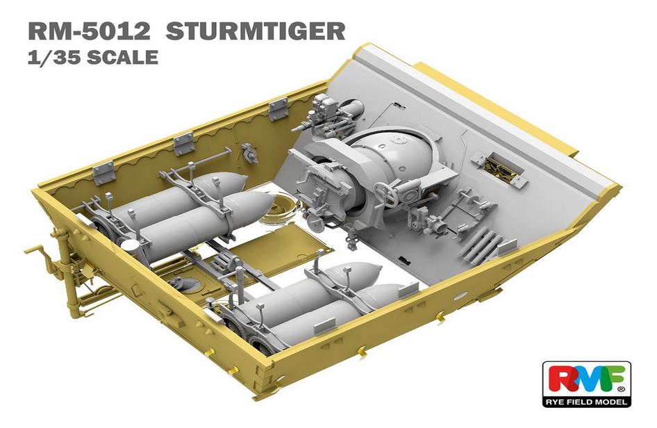 RYE FIELD MODEL Sturmtiger RM61 L/5.4/38cm w/Workable track links