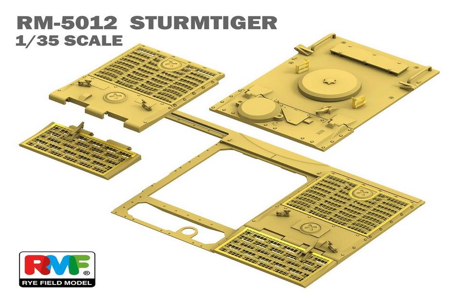 RYE FIELD MODEL Sturmtiger RM61 L/5.4/38cm w/Workable track links