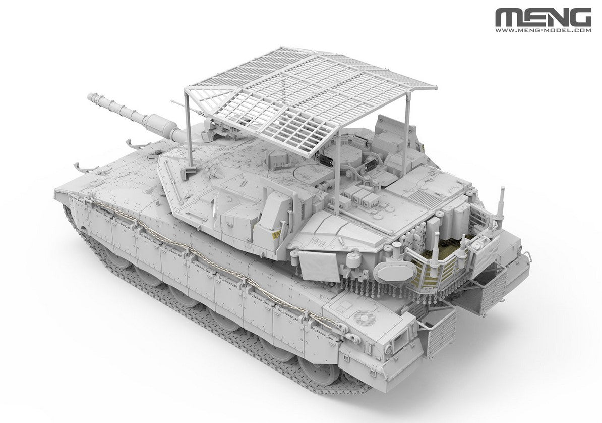MENG (1/35) Merkava Mk.4M w/roof-mounted slat armor - Israel Main Batt