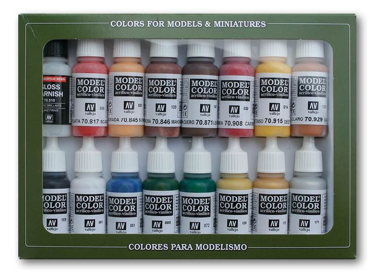 VALLEJO Model Color Set: Revolución Americana (16 colores)