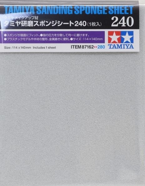 TAMIYA Polishing Sanding Sponge Sheet P240
